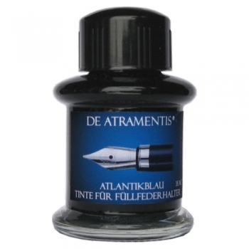 De Atramentis®: Atlantic Blue Premium Fountain Pen Bottled Ink