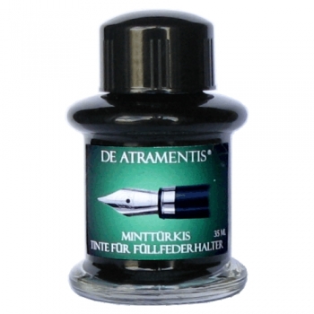 De Atramentis®: Mint Turquoise Premium Fountain Pen Bottled ink