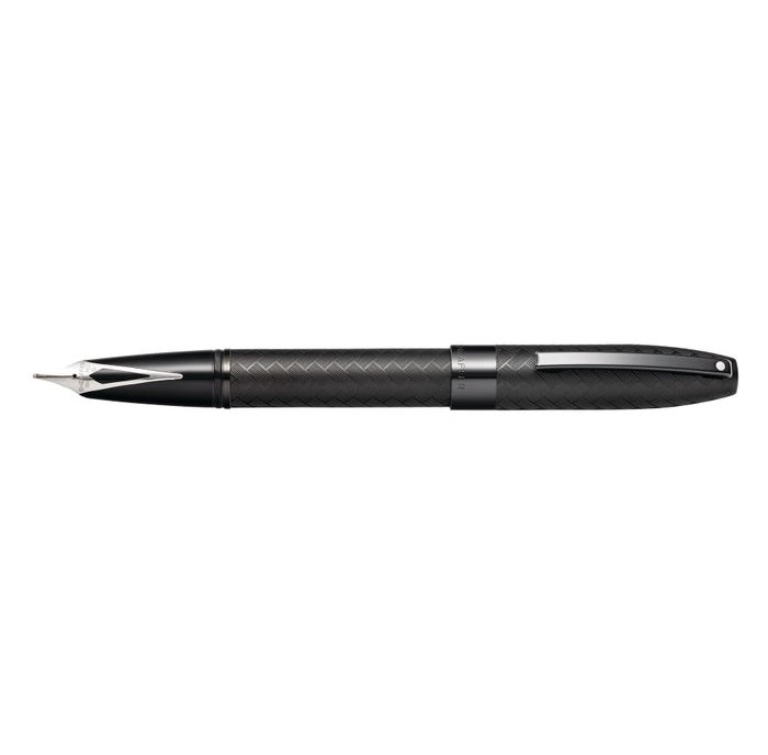 Sheaffer®: Legacy Heritage Black Lacquer Fountain Pen with Palladium Cap